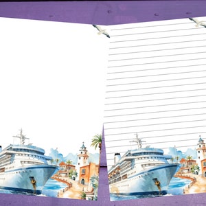 Summer Cruise Listing A5 Stationery Lined/unlined Penpal Supplies - Etsy