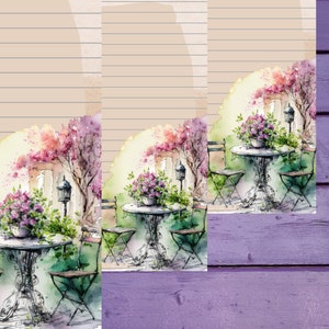 Spring Watercolour Letter Writing Paper A5 Stationery Lined/unlined ...