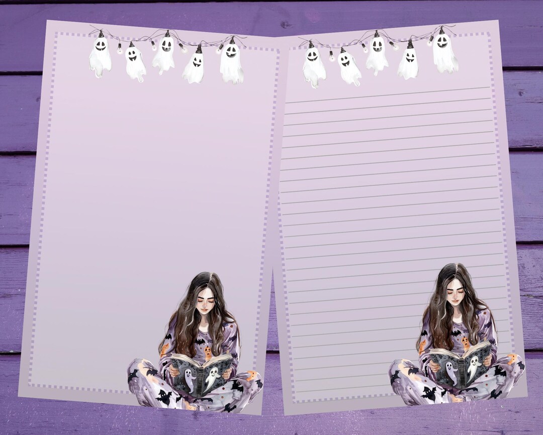 Ghost Stories Letter Writing Paper A5 Stationery Lined/unlined Penpal ...