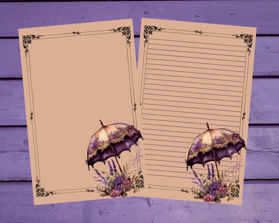 Umbrella Writing Template