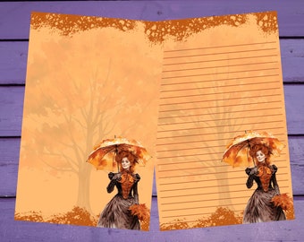 Autumn Books Letter Writing Paper A5 Stationery Lined/unlined Penpal ...