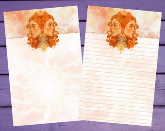 Magic Letter A5 Letter Writing Paper, Cute Magical Seperate Stationery ...