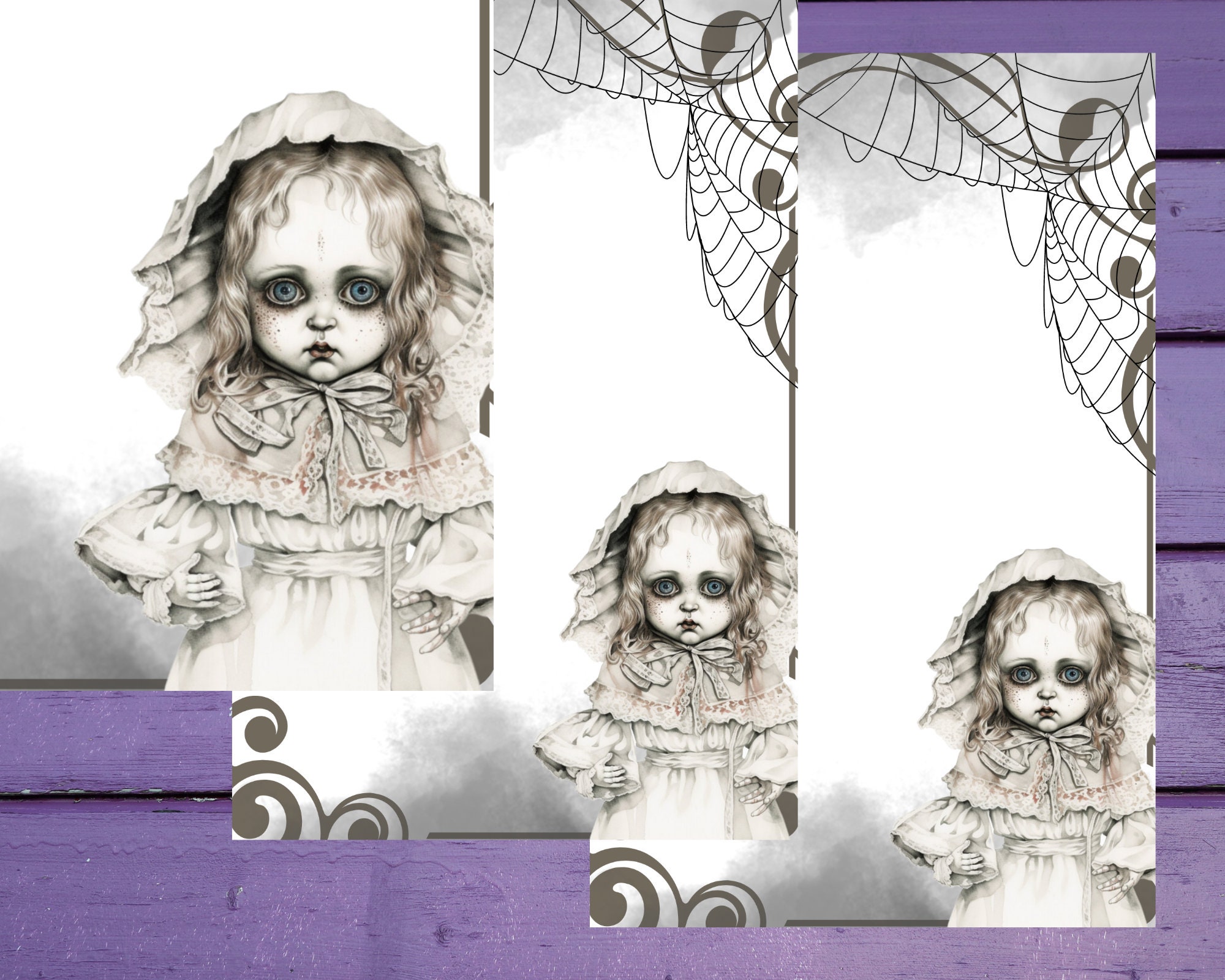 Creepy Doll Letter Writing Paper A5 Stationery Lined/unlined - Etsy