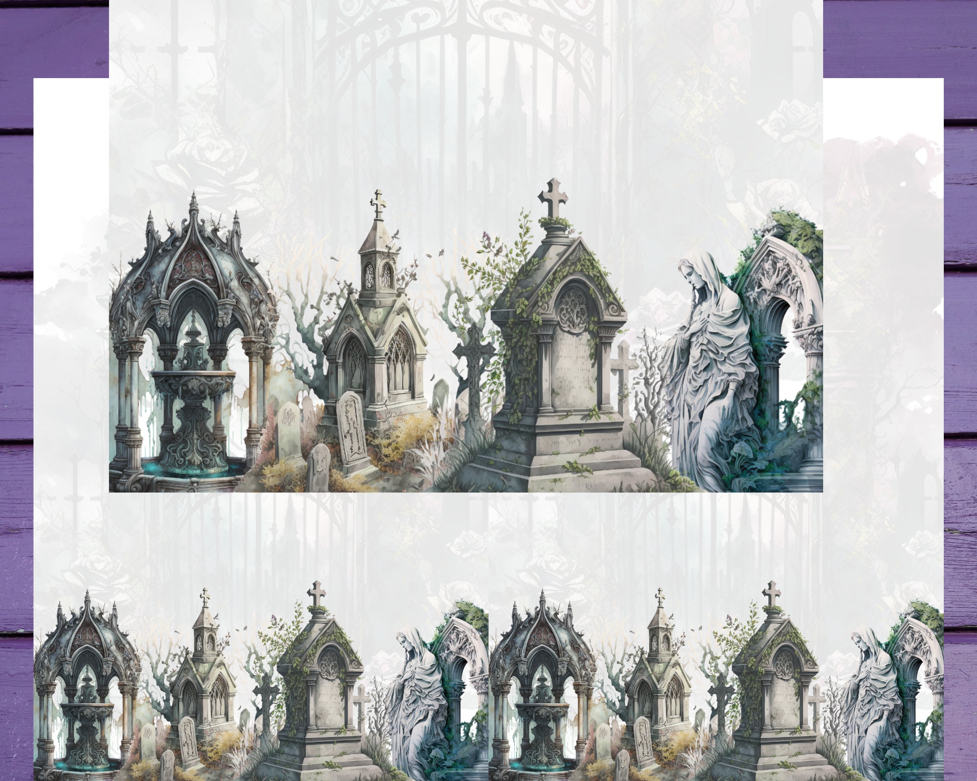 Cemetery Letter Writing Paper A5 Stationery Lined/unlined - Etsy