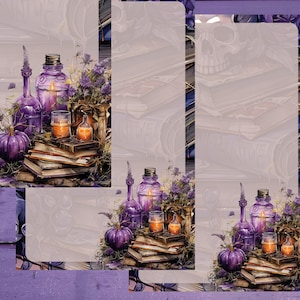 Purple Magic Letter Writing Paper A5 Stationery Lined/unlined Penpal ...