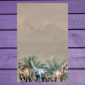 Dinosaurs Letter Writing Paper A5 Stationery Lined/unlined Penpal ...