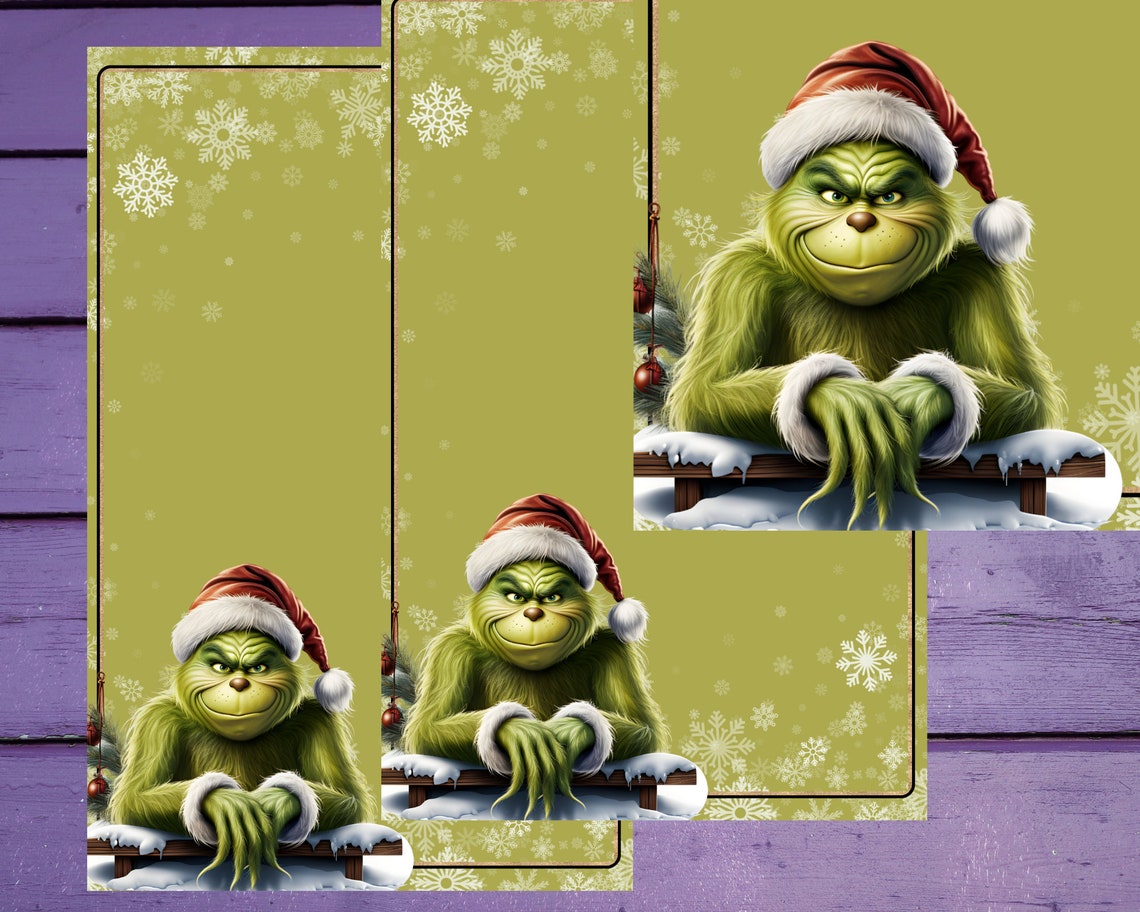 Grinch Letter Writing Paper A5 Stationery Lined/unlined Penpal Supplies ...