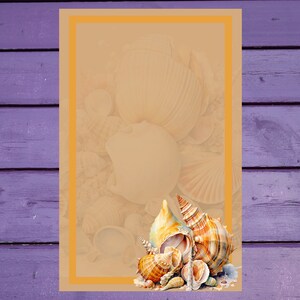 Seashells Letter Writing Paper A5 Stationery Lined/unlined Penpal ...