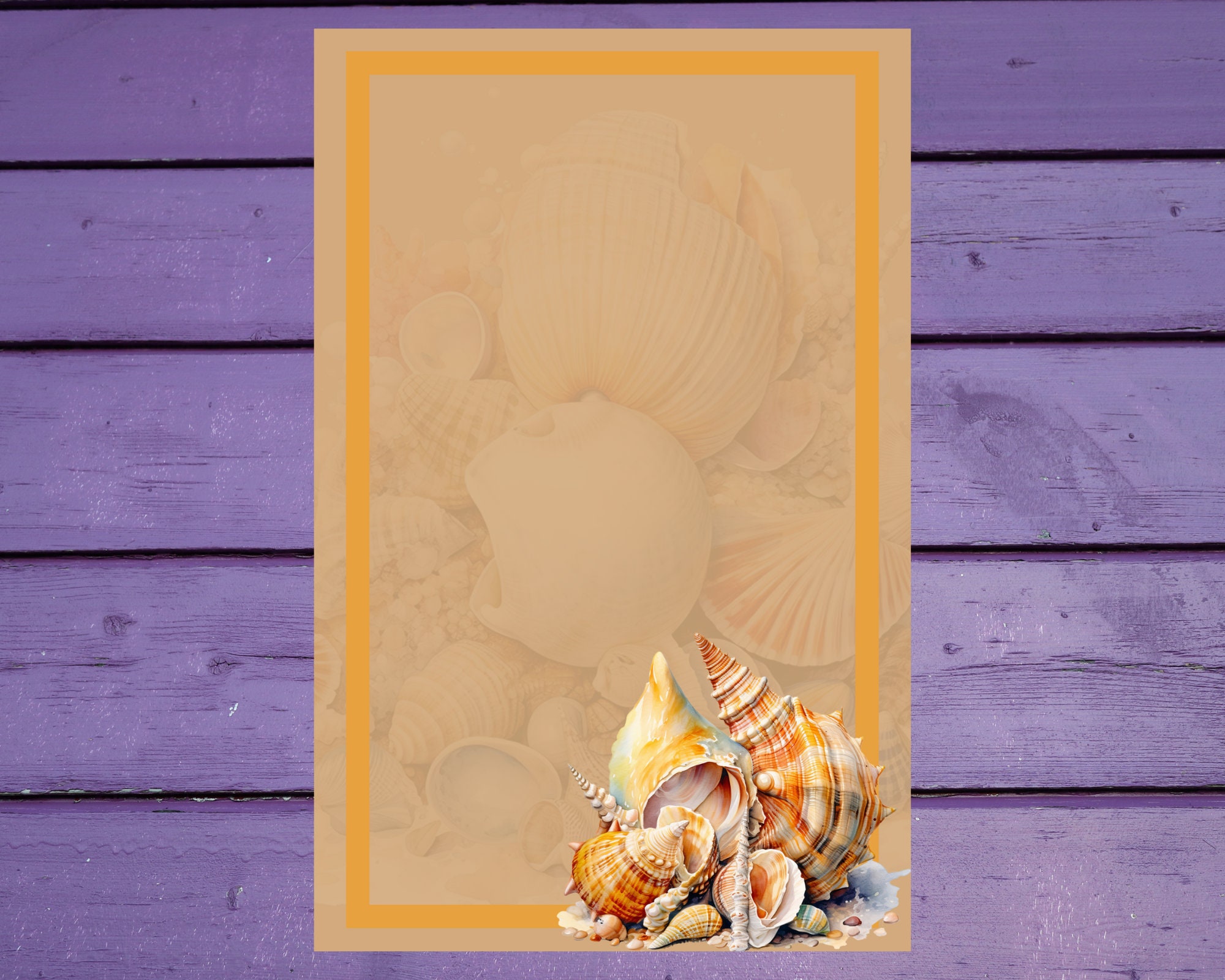 Seashells Letter Writing Paper A5 Stationery Lined/unlined - Etsy