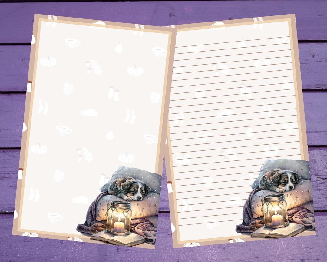 Cozy Moment Letter Writing Paper A5 Stationery Lined/unlined Penpal ...