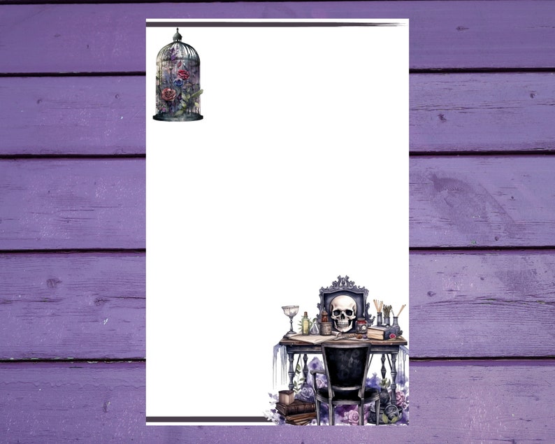 Gothic Writing Desk Letter Writing Paper A5 Stationery - Etsy