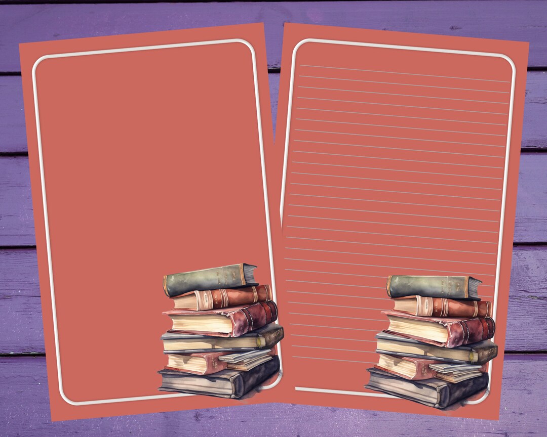 Books Letter Writing Paper A5 Stationery Lined/unlined Penpal Supplies ...