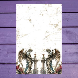 Cemetery Angels Letter Writing Paper A5 Stationery Lined/unlined Penpal ...