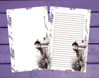 Sweet Christmas Letter Writing Paper A5 Stationery Lined/unlined Penpal ...