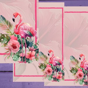 Flamingo Letter Writing Paper A5 Stationery Lined/unlined Penpal ...