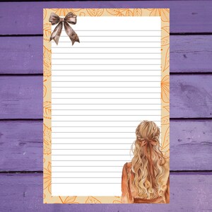 Double-sided Cozy Autumn Letter Writing Paper A5 Stationery Lined ...