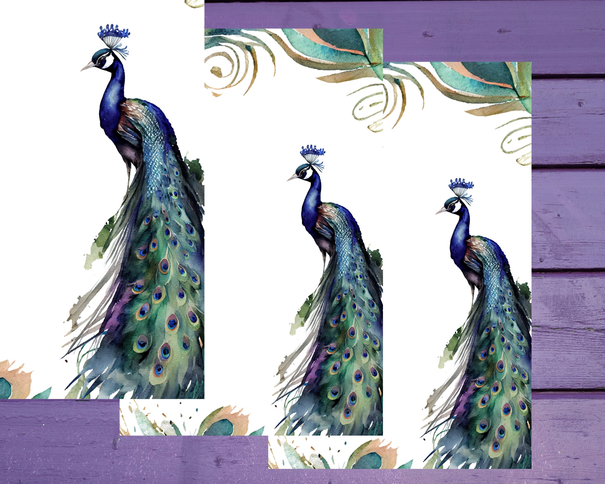 Peacock Letter Writing Paper A5 Stationery Lined/unlined - Etsy