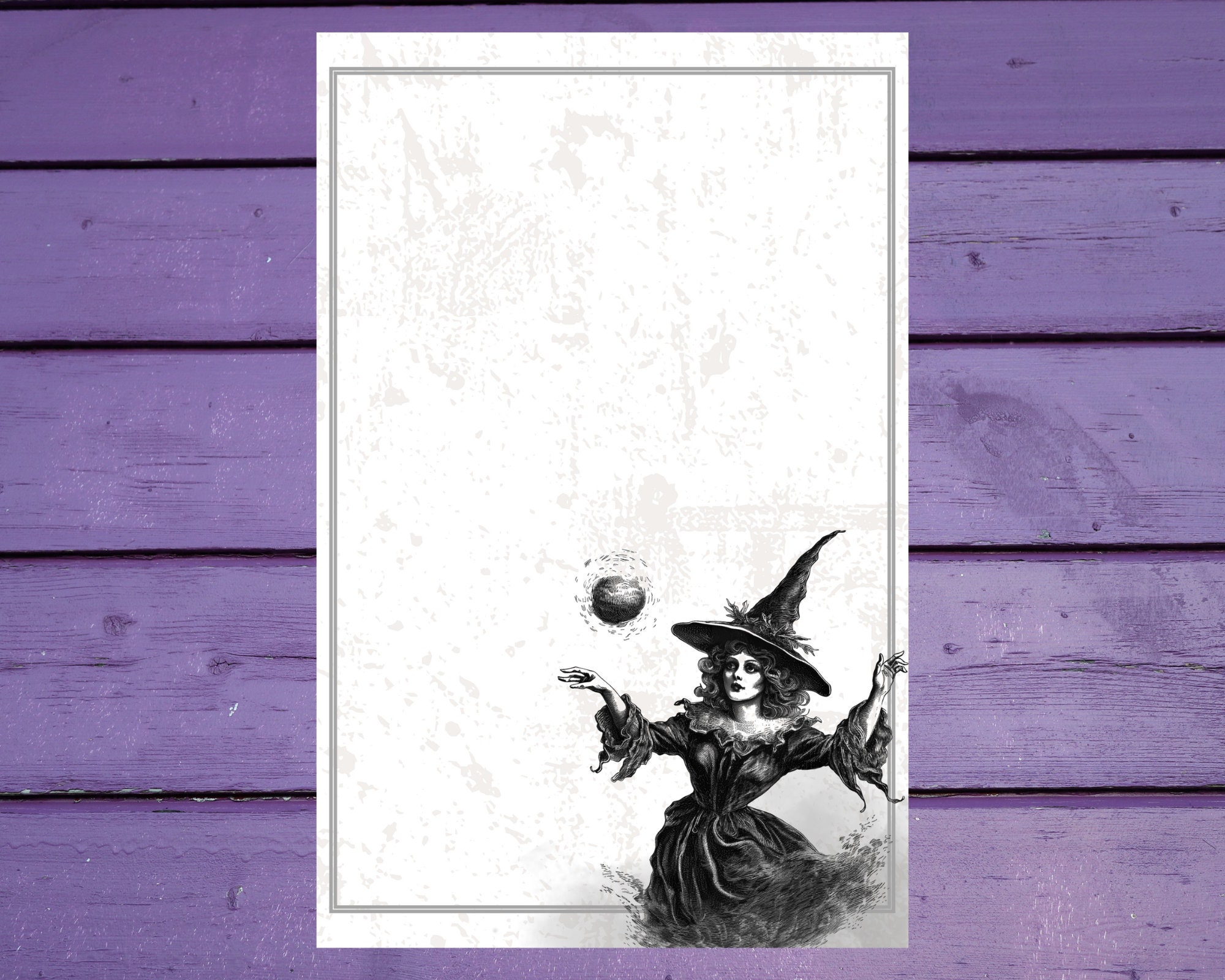 Vintage Witch Letter Writing Paper A5 Stationery Lined/unlined Penpal ...