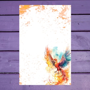 Phoenix Letter Writing Paper A5 Stationery Lined/unlined Penpal ...