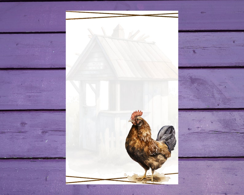 Chicken Letter Writing Paper A5 Stationery Lined/unlined Penpal ...
