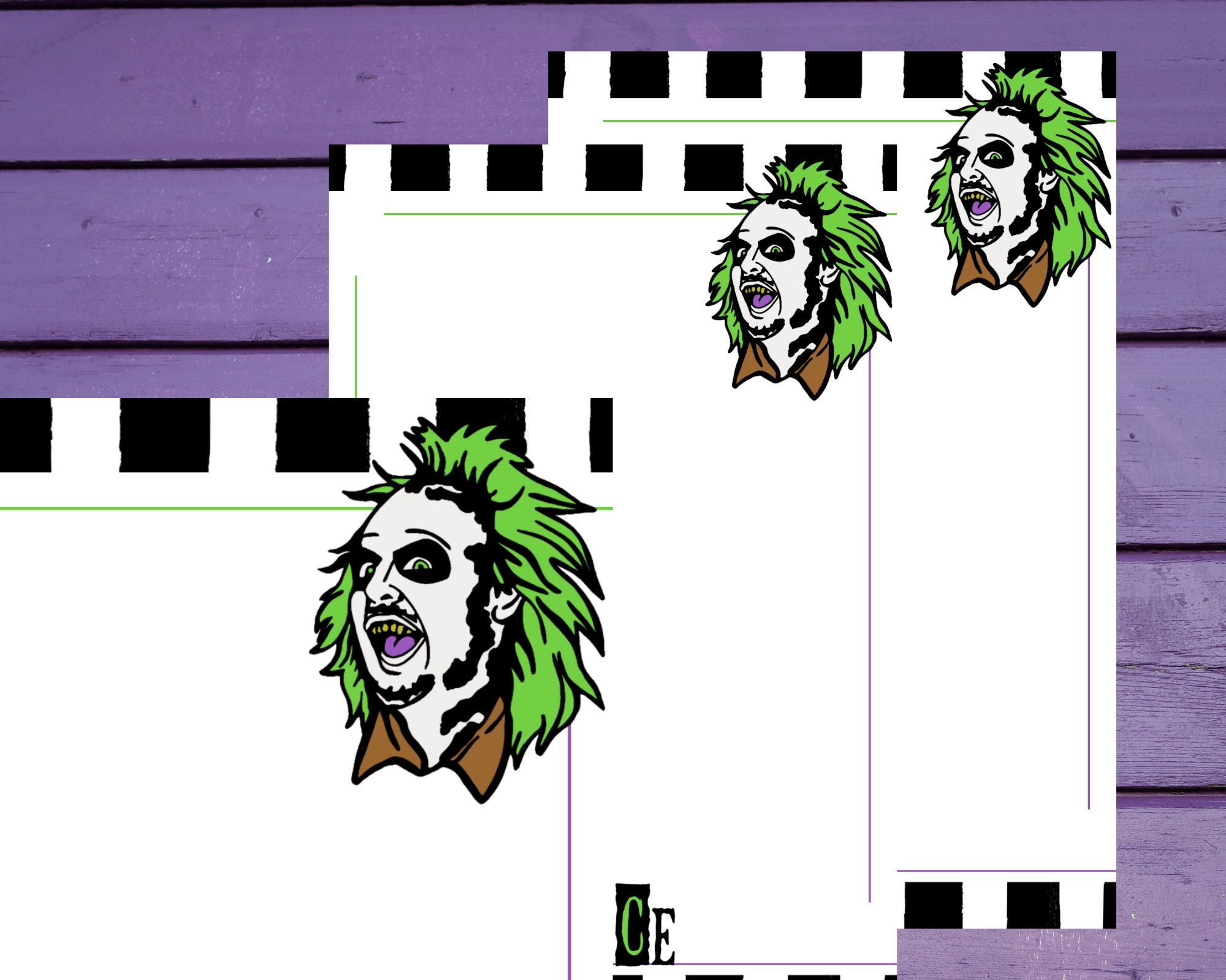 Beetlejuice Letter Writing Paper A5 Stationery Lined/unlined - Etsy