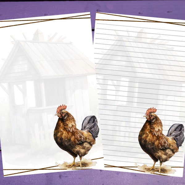 Chicken Letter - Etsy