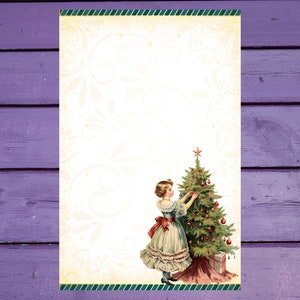 Victorian Christmas Letter Writing Paper A5 Stationery Lined/unlined - Etsy