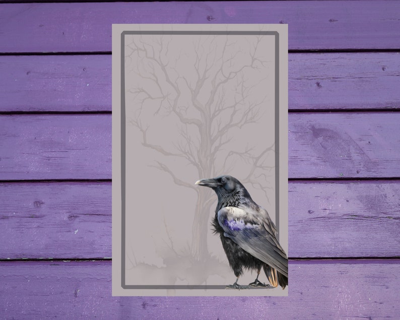 Raven Letter Writing Paper A5 Stationery Lined/unlined Penpal - Etsy