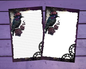 Double-sided Cozy Autumn Letter Writing Paper A5 Stationery Lined ...