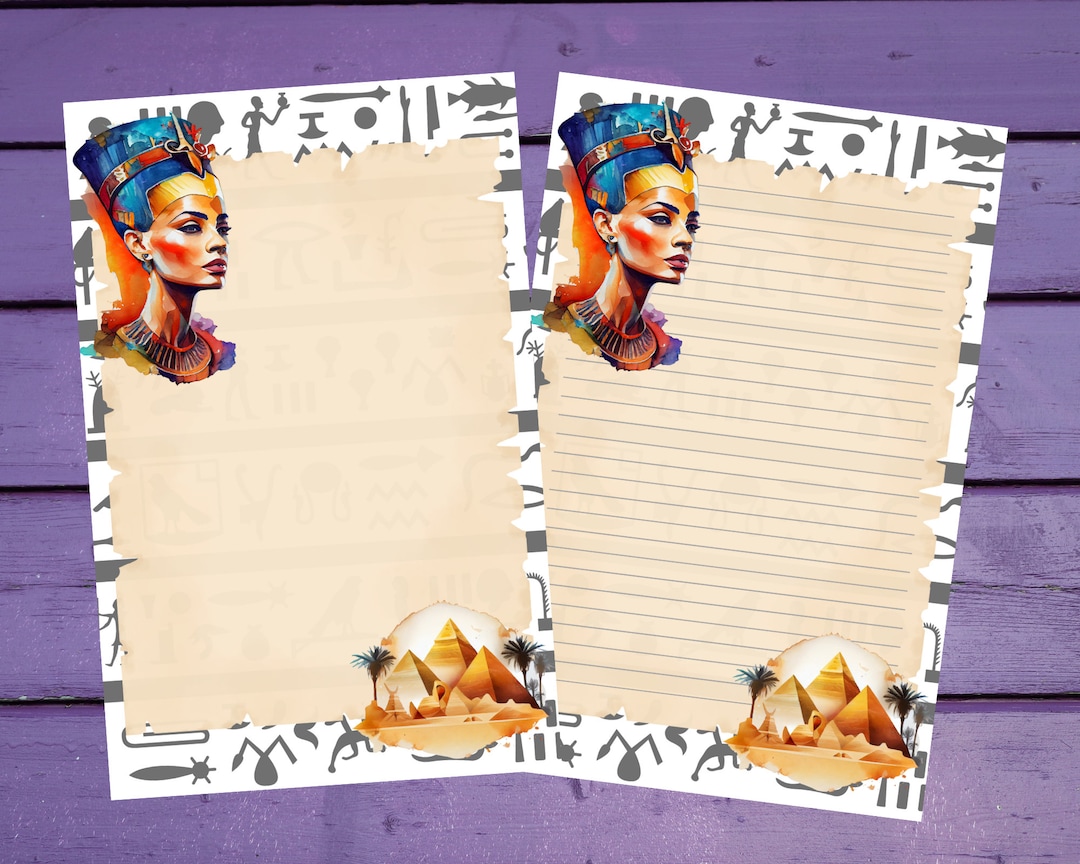 Cleopatra Letter Writing Paper A5 Stationery Lined/unlined Penpal ...