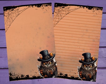 Spooky Room Letter Writing Paper A5 Stationery Lined/unlined Penpal ...