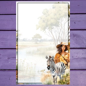 Safari Letter Writing Paper A5 Lined/unlined Double-sided Penpal ...