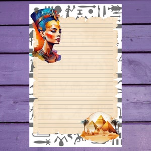 Cleopatra Letter Writing Paper A5 Stationery Lined/unlined Penpal ...
