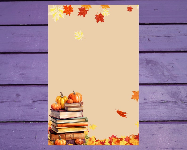 Autumn Books Letter Writing Paper A5 Stationery Lined/unlined Penpal ...