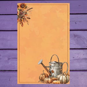 Rustic Autumn Letter Writing Paper A5 Stationery Lined/unlined Penpal ...