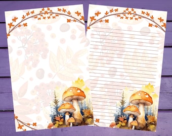 Autumn Books Letter Writing Paper A5 Stationery Lined/unlined Penpal ...