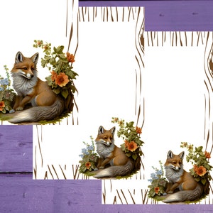 Fox Letter Writing Paper A5 Stationery Lined/unlined Penpal Supplies - Etsy