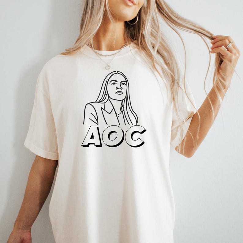 AOC Shirt — Bold Sketch Portrait of Alexandria Ocasio-cortez | Activist ...