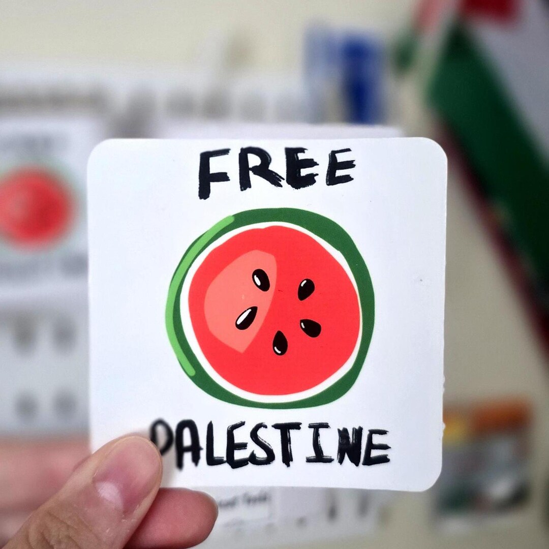 Free Palestine Handmade Watermelon Sticker Water-resistant(a Portion ...