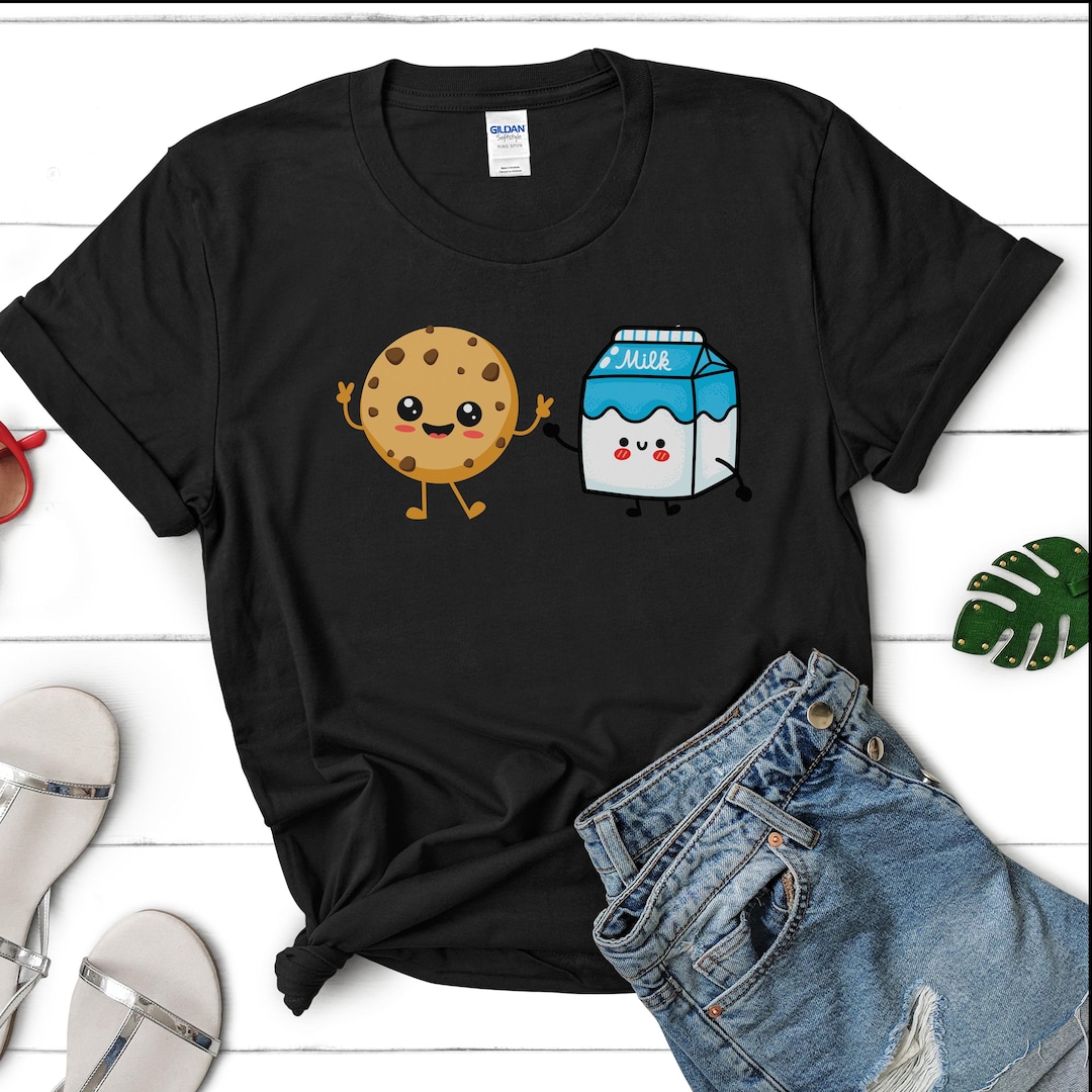 Cookies and Milk Unisex Softstyle T-shirt, Food Lover Gift, Cute ...