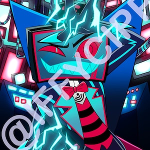 Vox Hazbin Hotel TV Demon Poster - Etsy