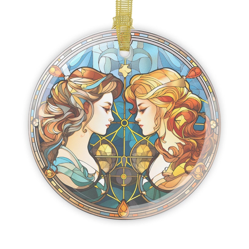 Gothic Gemini Ornament, Gemini Birthday Zodiac, Astrological Star Sign ...