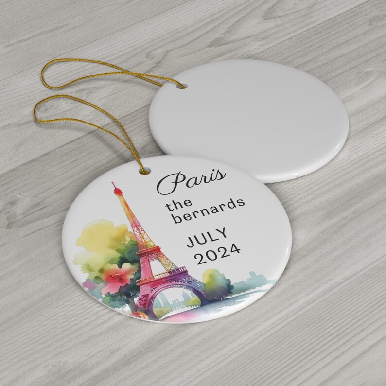 Paris 2024 Ornament, Summer in Paris Ornament, Christmas Keepsake ...