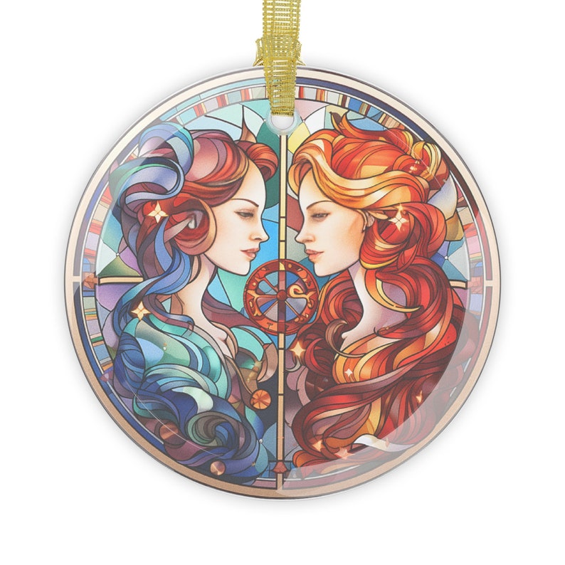 Gothic Gemini Ornament, Gemini Birthday Zodiac, Astrological Star Sign ...