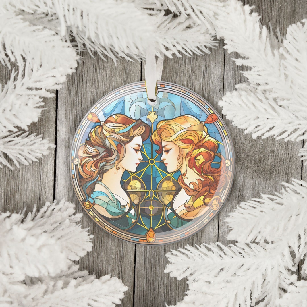 Gothic Gemini Ornament, Gemini Birthday Zodiac, Astrological Star Sign ...