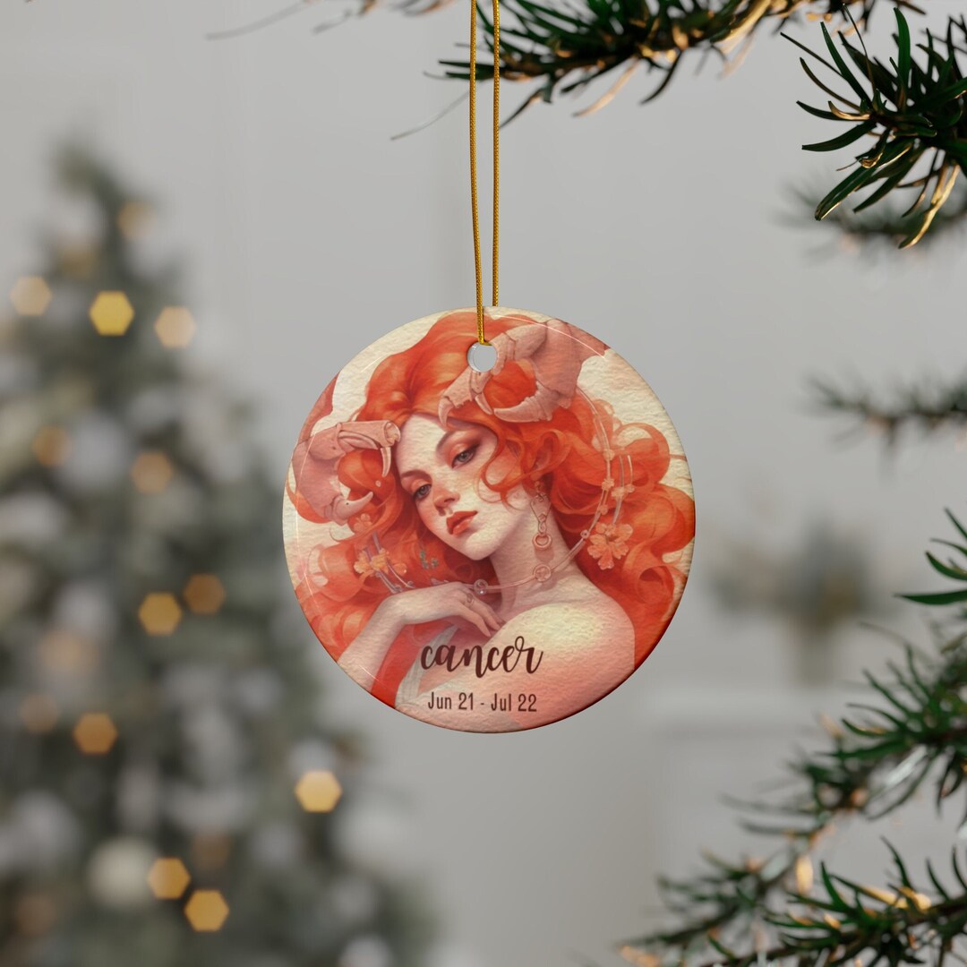 Cancer Vibes Ornament, Cancer Birthday Zodiac, Astrological Star Sign ...