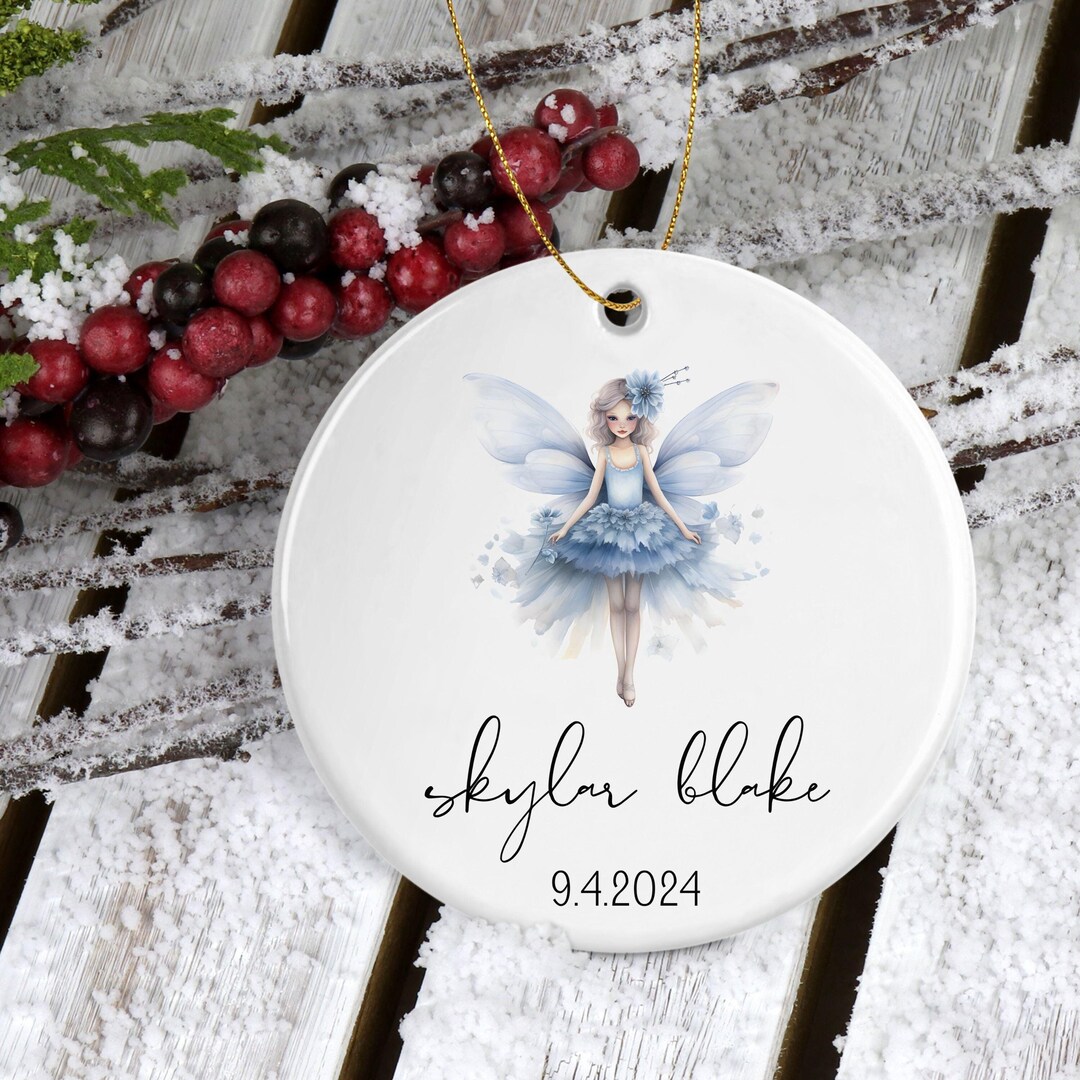 September Birth Month Flower Ornament, Fairy Aster Birthday Ornament ...