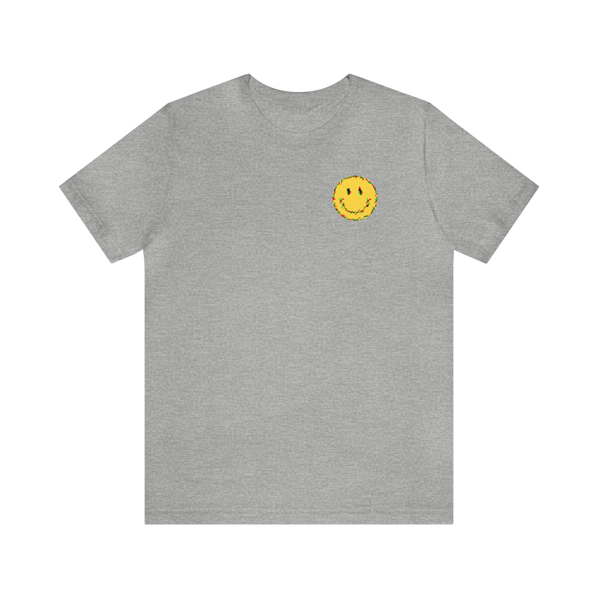 Smiley Face Graphic Tshirt, Abstract Graphic Tee, Screen Print Tshirt ...