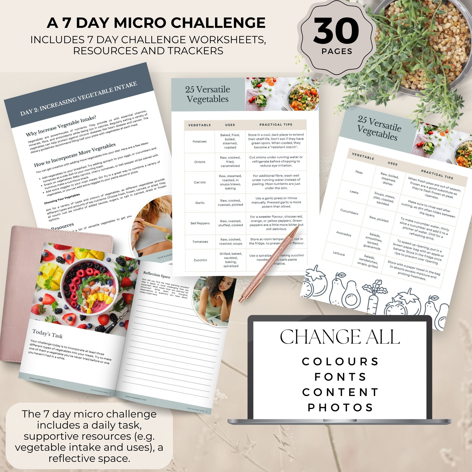 Healthy Habits Challenge Coach Bundle, Healthy Lifestyle Guide, Healthy ...