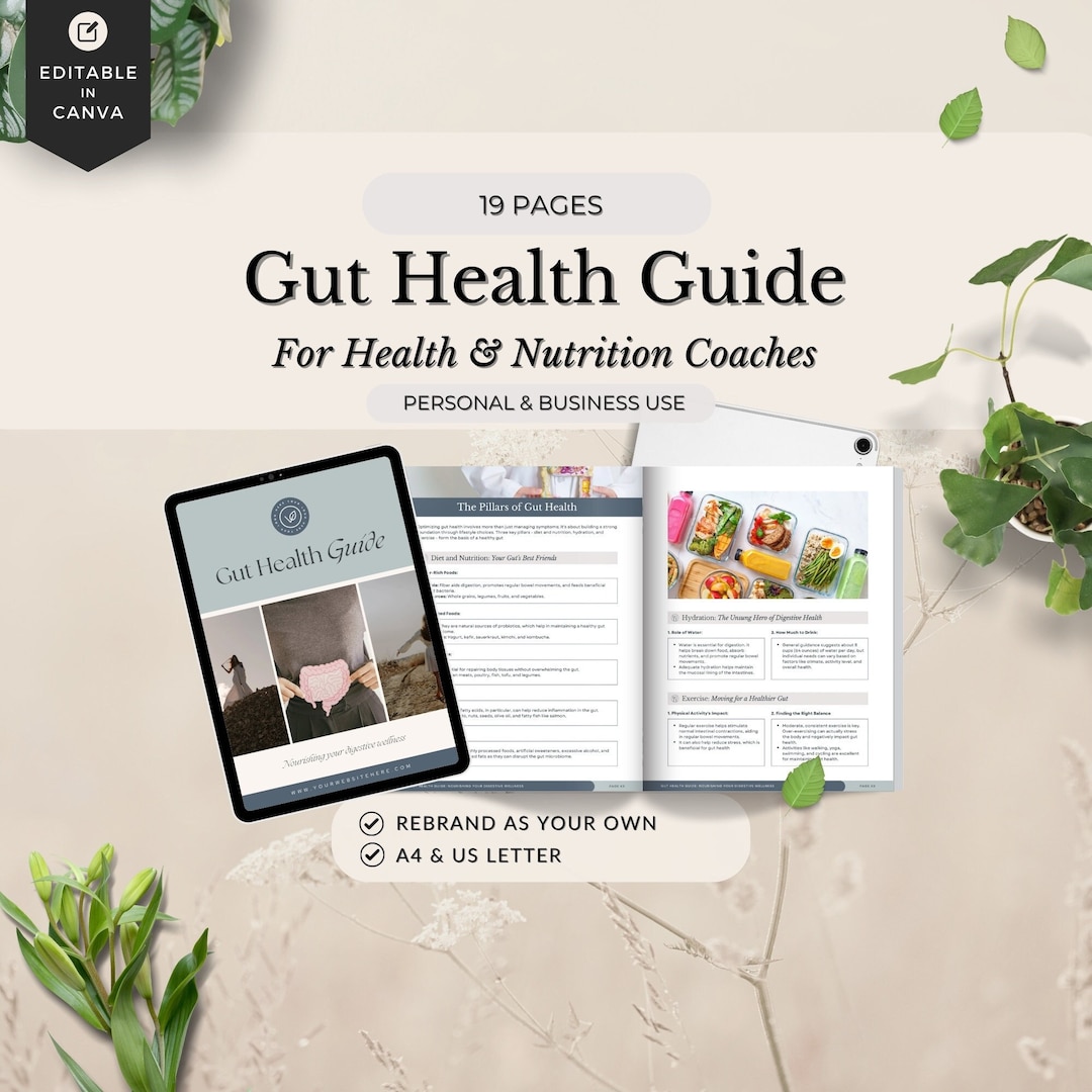 Gut Health Guide for Health Coach Clients, Nutrition Coaches, Lead ...